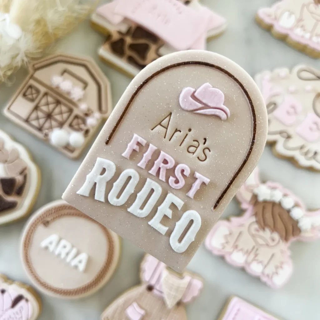 First Rodeo Raised Cookie Stamp | Cookie Cutters, Cookie Stamps ...